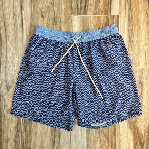 Fair Harbor | Swim | Fair Harbor Shorts The Bayberry Blue Waves Lined ...
